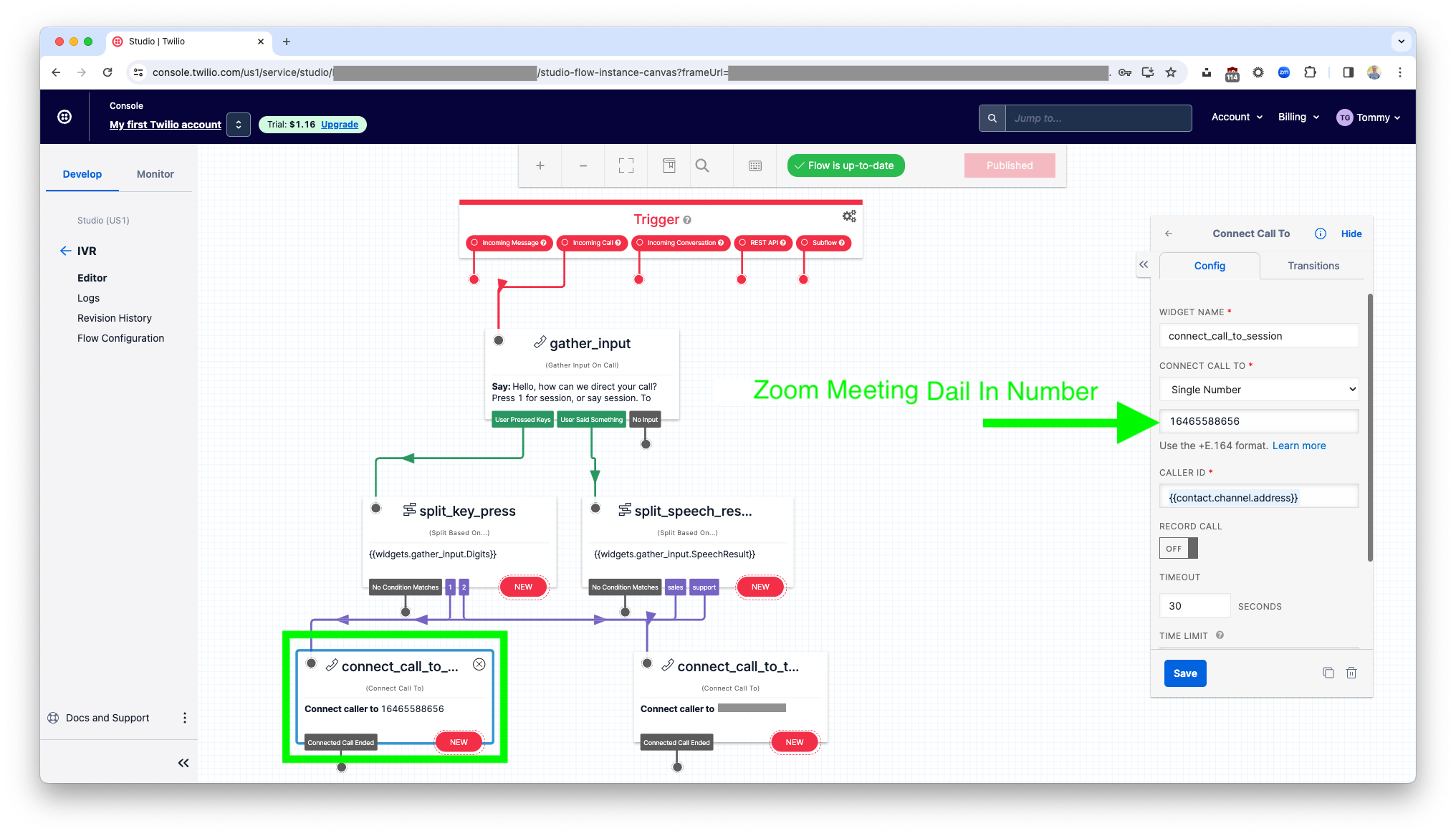 How to use Twilio IVR Dial Trees with the Zoom Meeting SDK
