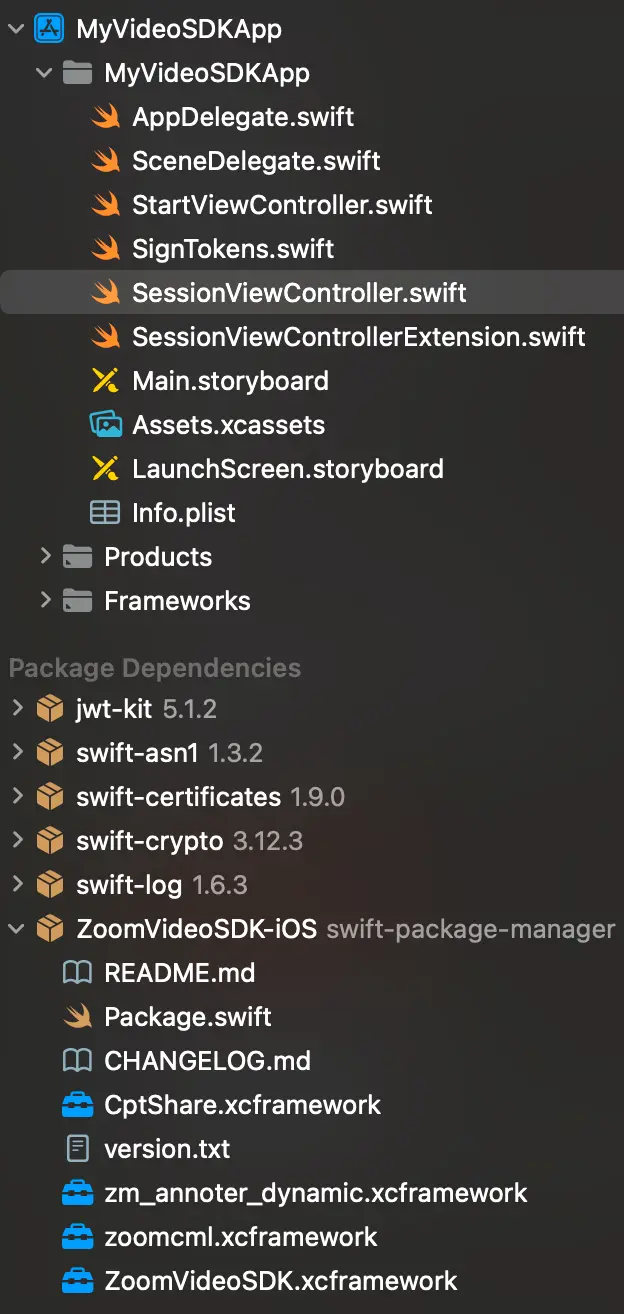 Getting started with Zoom Video SDK for iOS - UIKit