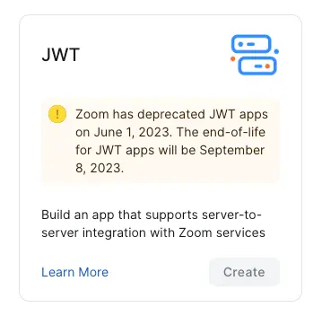 JWT deprecation guide