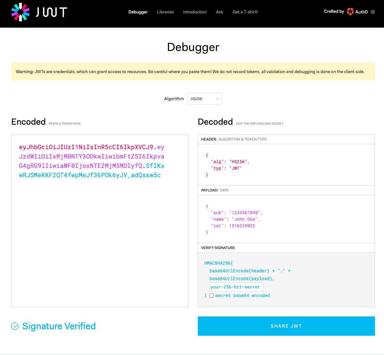 How to create a sample JWT for the Meeting SDK