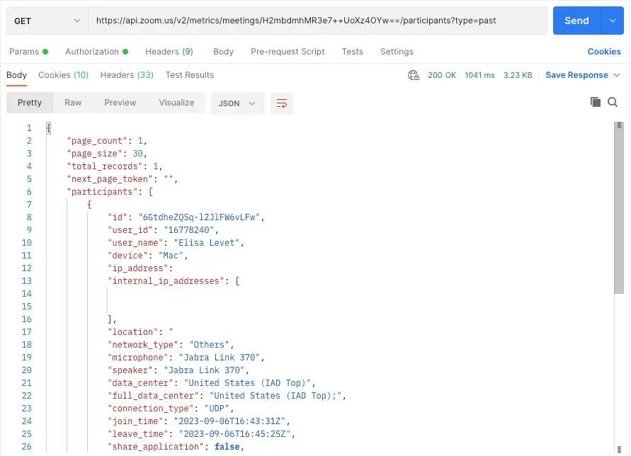Zoom Meeting API querying tips - understanding meeting IDs and meeting ...