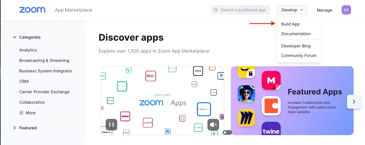 Setting up your Zoom App