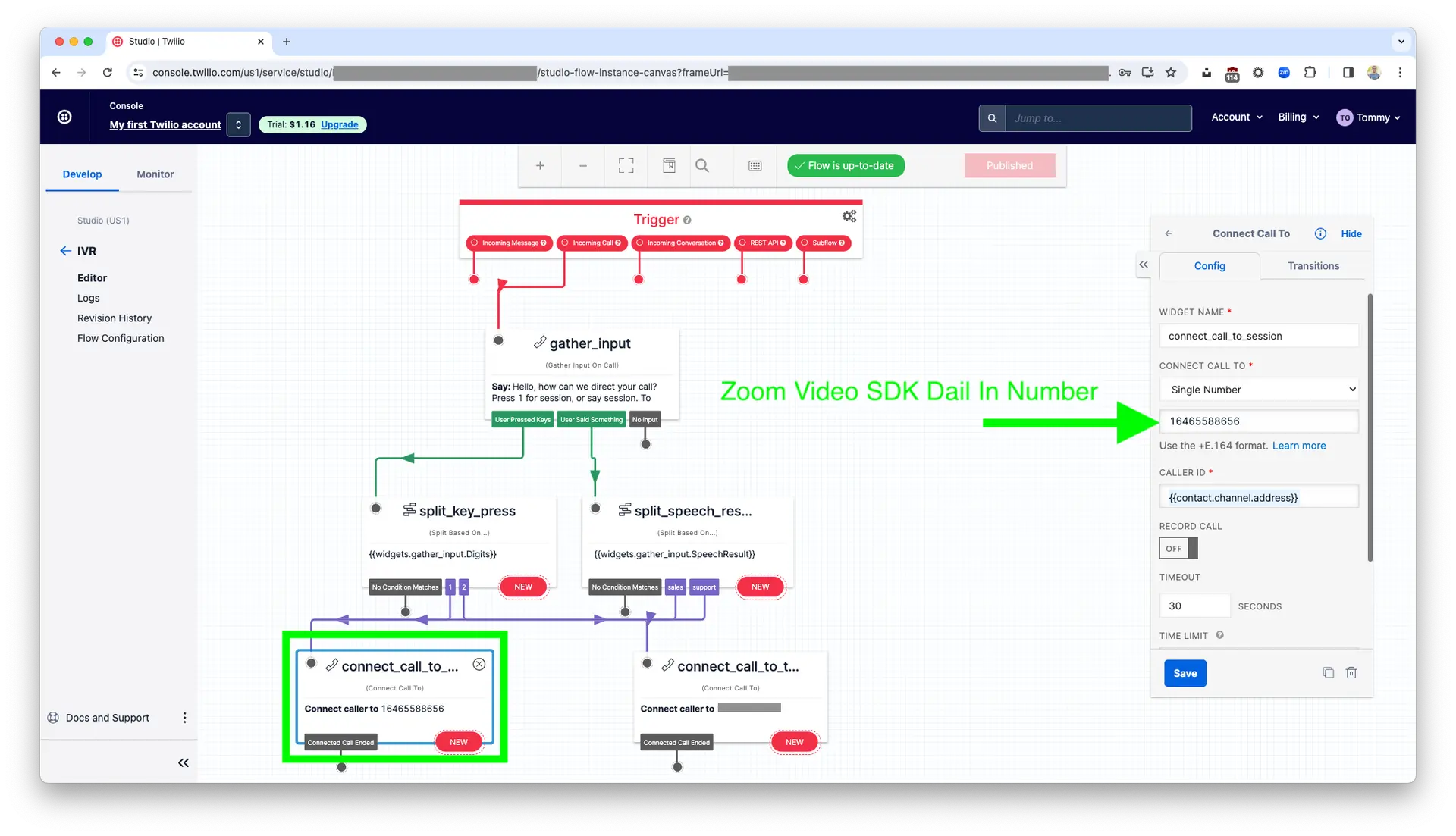 How to use Twilio IVR Dial Trees with the Zoom Video SDK