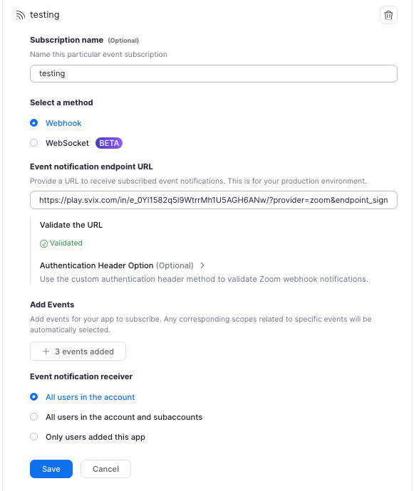 Testing Zoom Webhooks with Svix Play - A Step-by-Step Guide