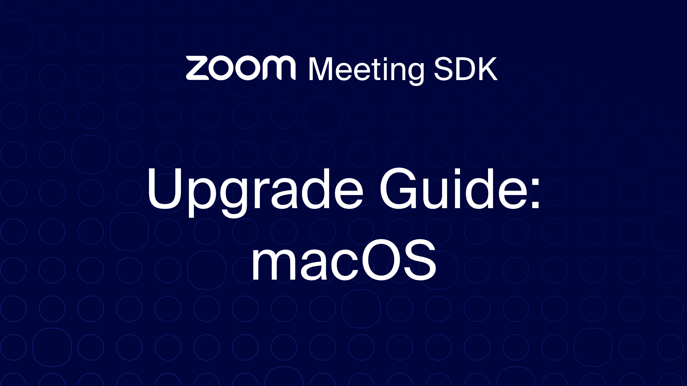 Zoom Meeting SDK