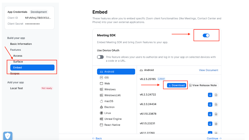 Get started | MSDK | Android