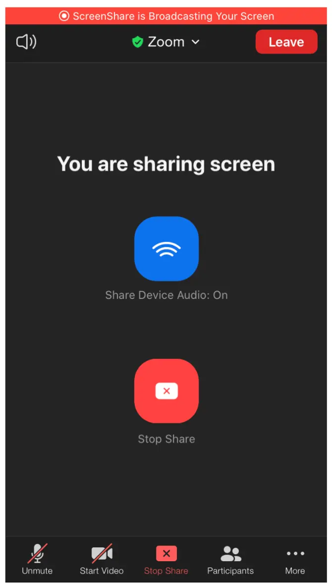 Screen sharing