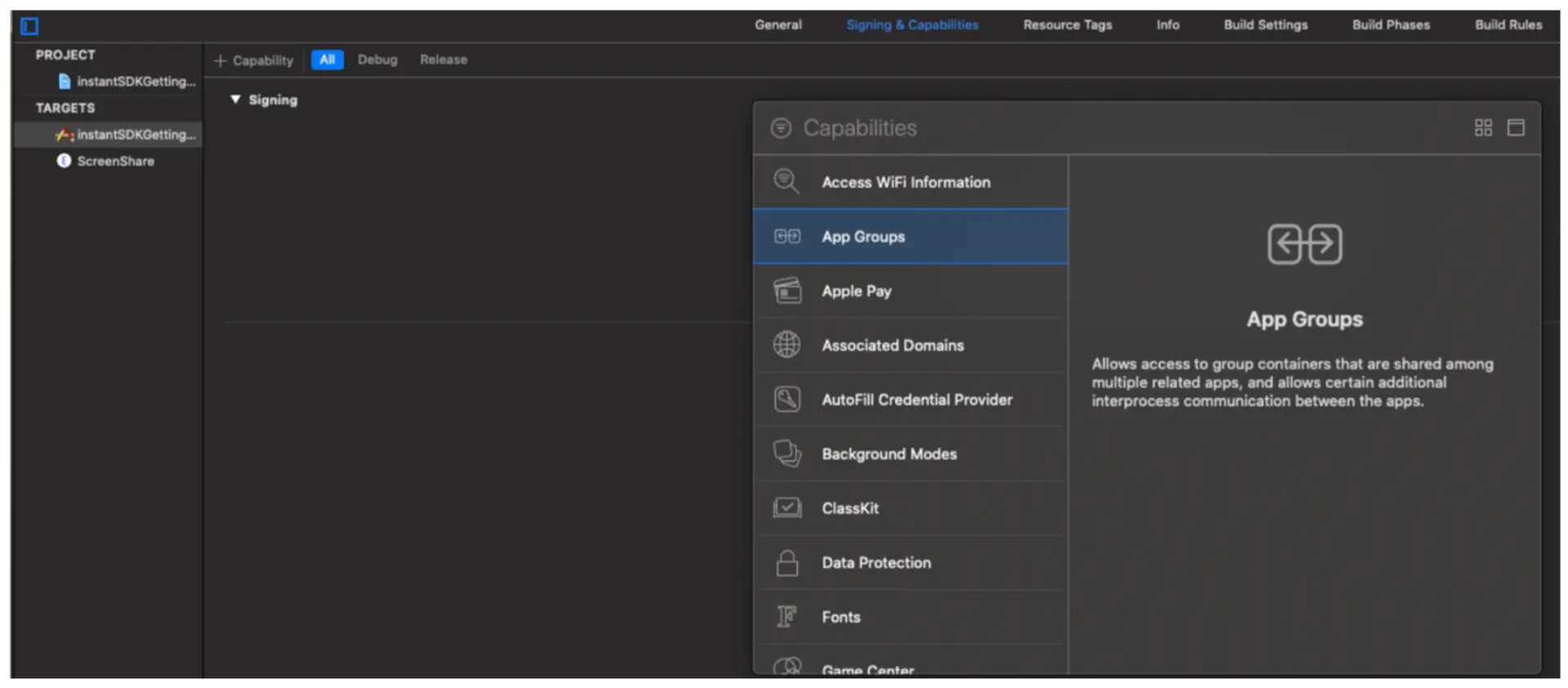 Video SDK - iOS - Screen sharing