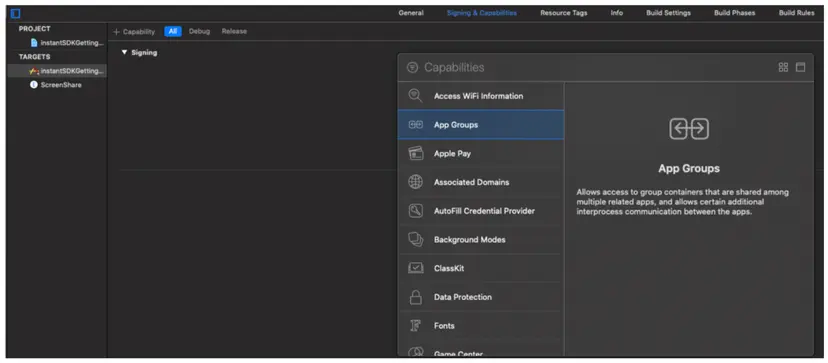 Video SDK - iOS - Screen sharing