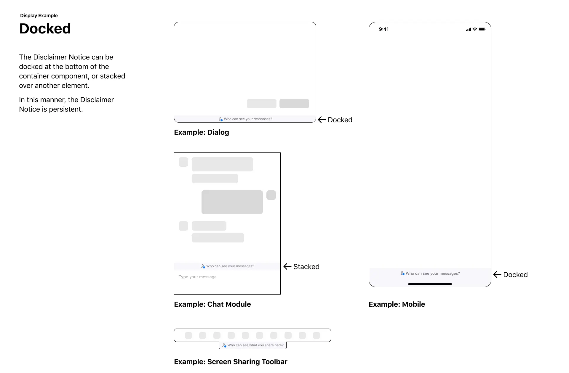 Meeting SDK - UI Notices
