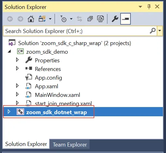 C# wrapper | Meeting SDK | Win