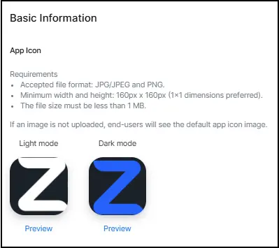 App Icon & App Name - Build Flow - Zoom Developer Docs