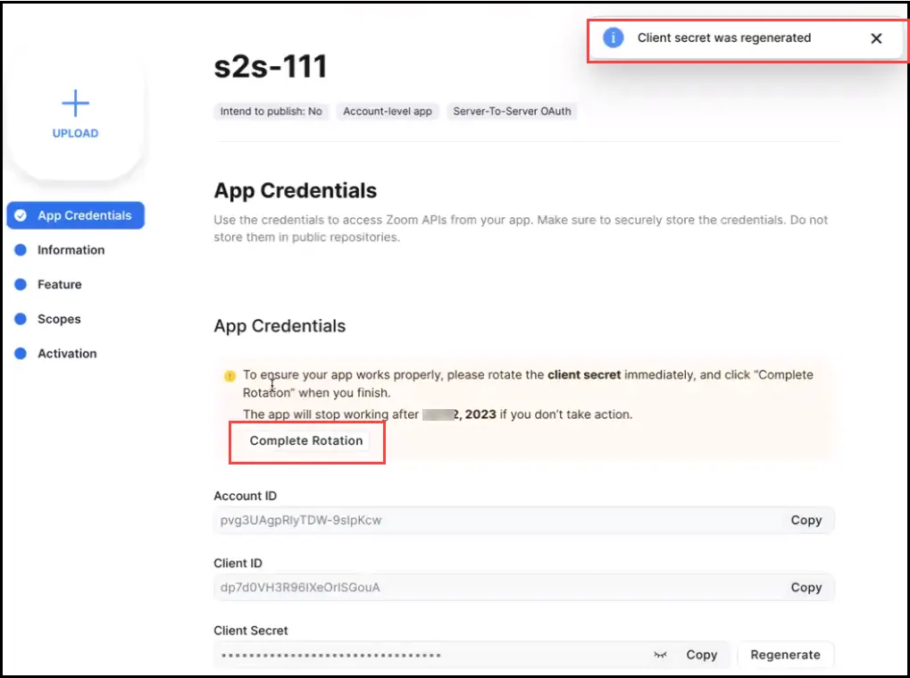 Transfer server-to-server app ownerhsip