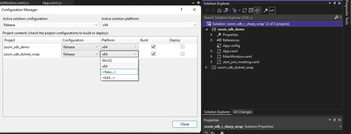 C# wrapper | Meeting SDK | Win