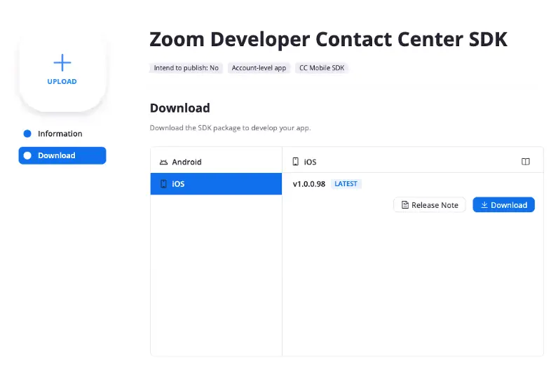 Get started | Contact Center SDK | iOS