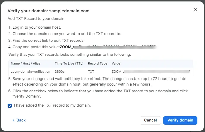Verify your domains