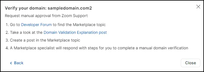 Verify your domains