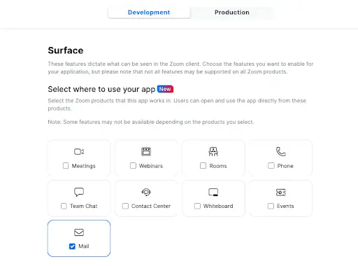 Create a Zoom Mail App