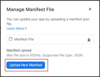 Manifests (early preview) - Build Flow - Zoom Developer Docs