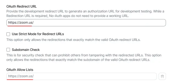 OAuth Information