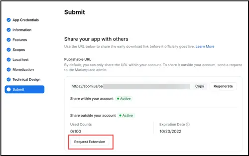 Sharing Private and Beta Apps - Zoom Developers