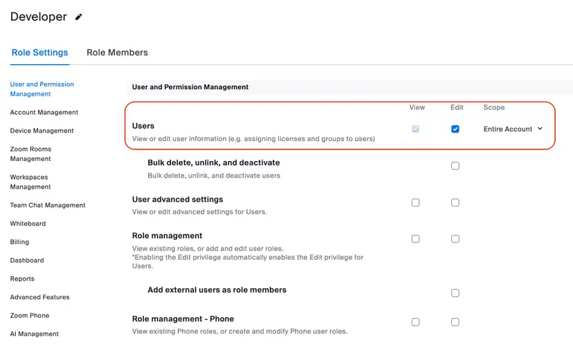 Internal apps (Server-to-server)