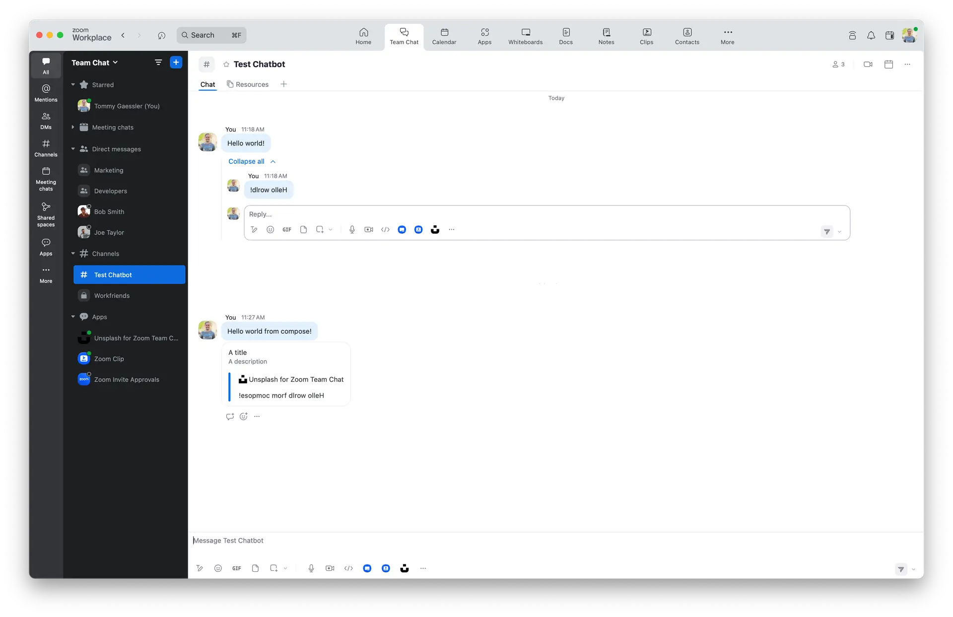 App shortcuts and Apps SDK