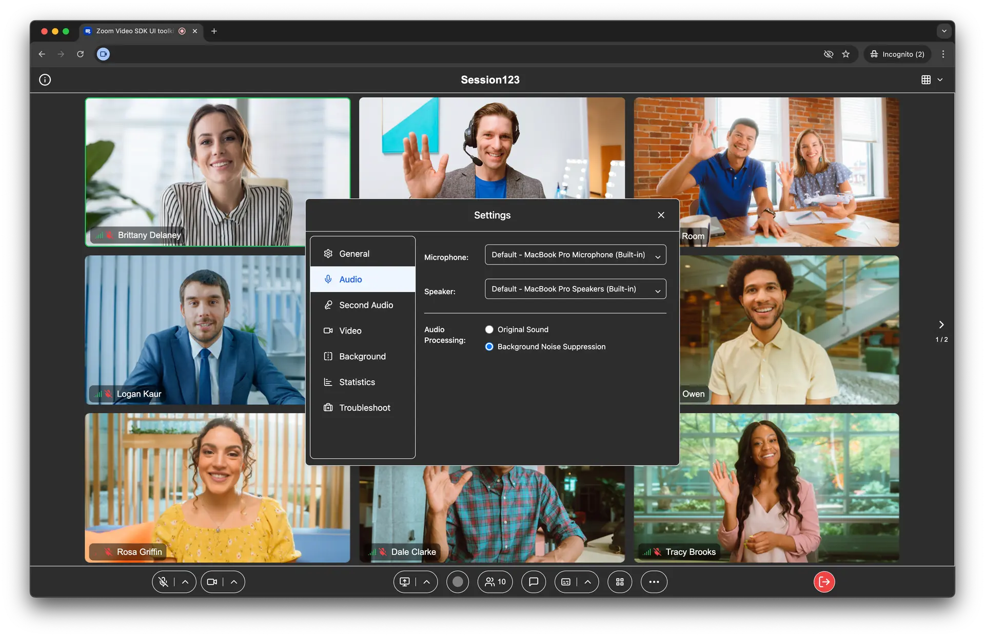 Video SDK - web - UI Toolkit
