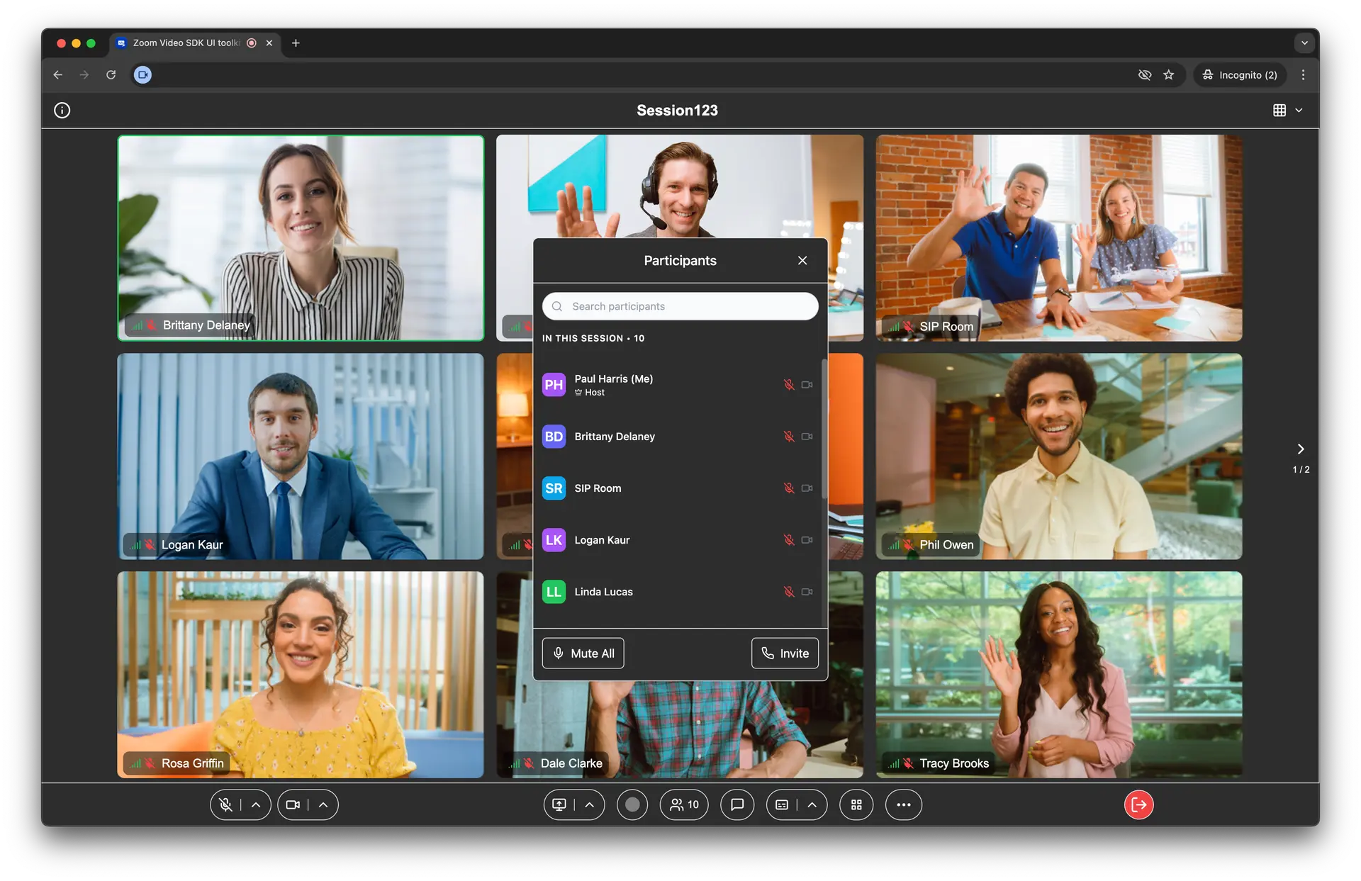 Video SDK - web - UI Toolkit