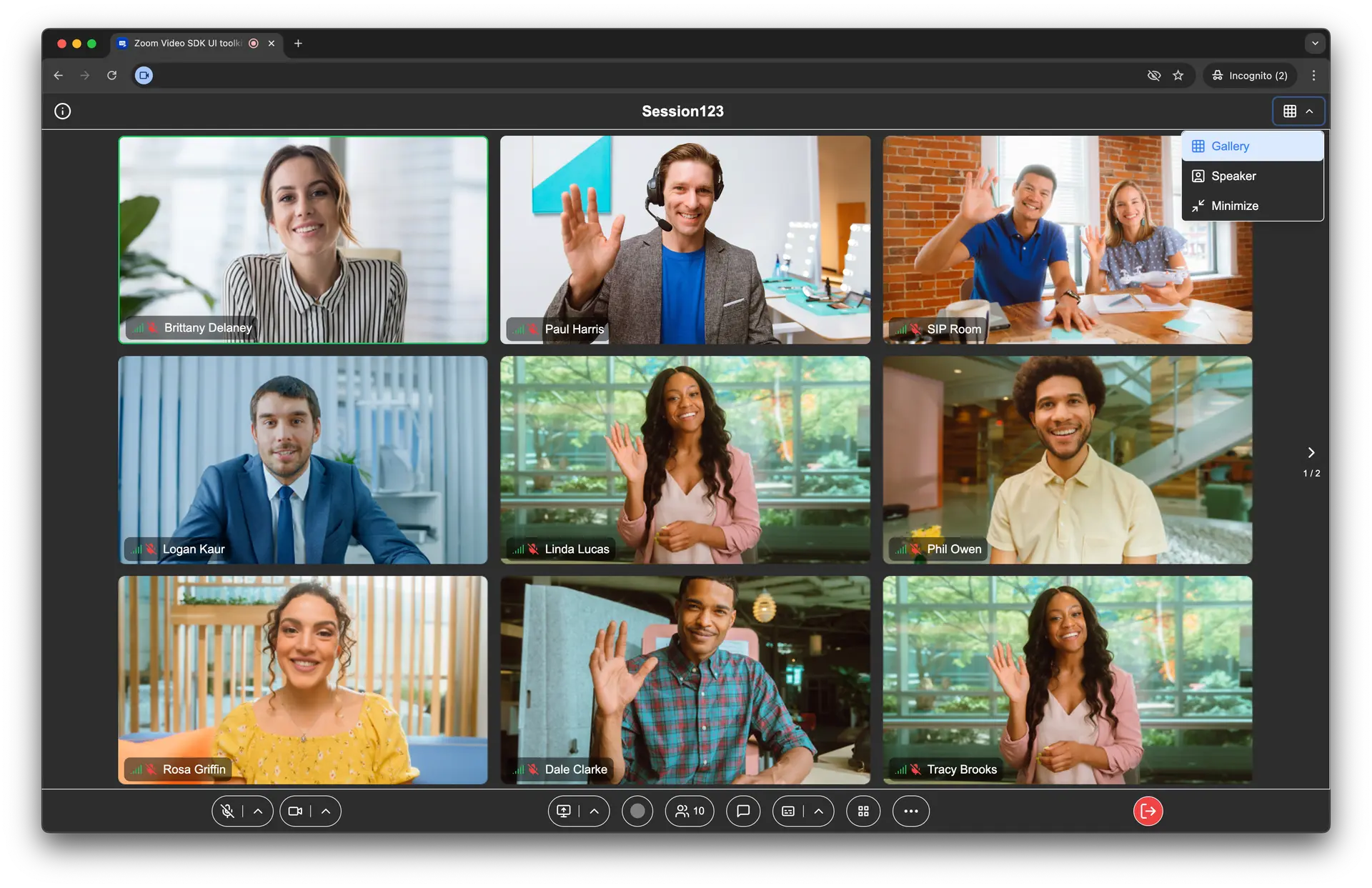 Video SDK - web - UI Toolkit