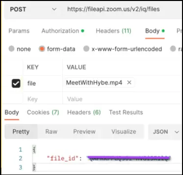 Add conversations upload recording, transcripts, metadata files - Zoom Developers