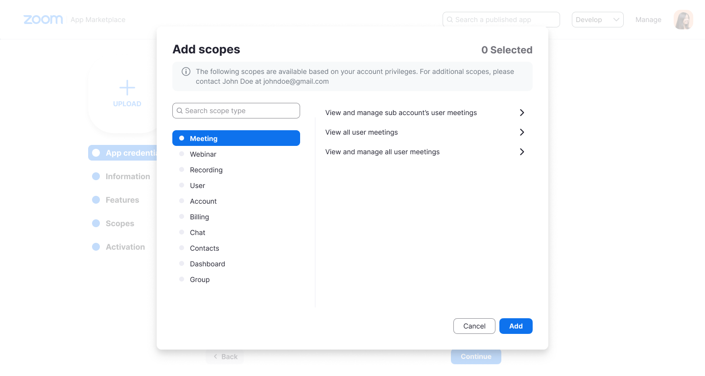 Create a Server-to-Server OAuth app