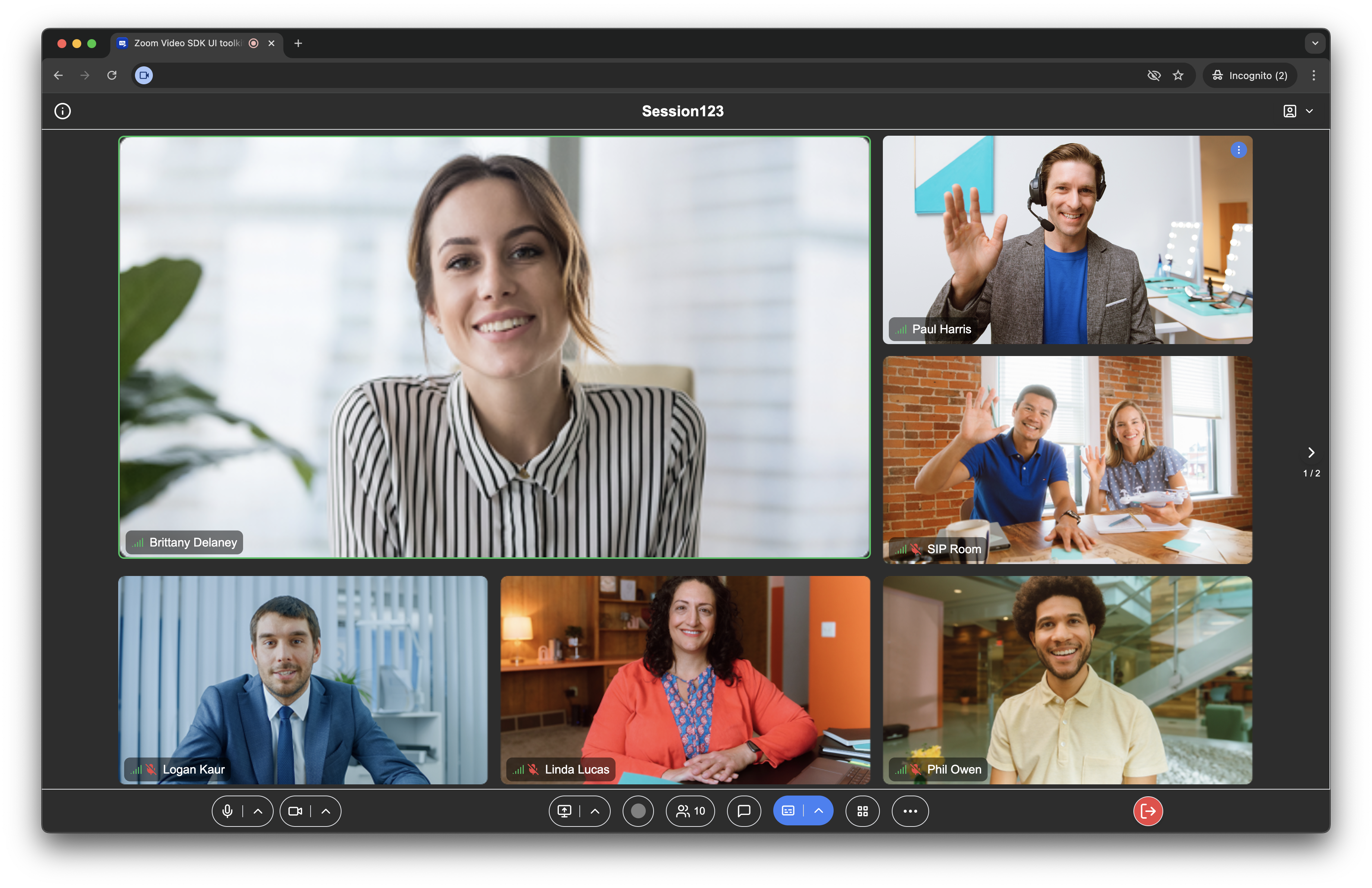 Video SDK - web - UI Toolkit