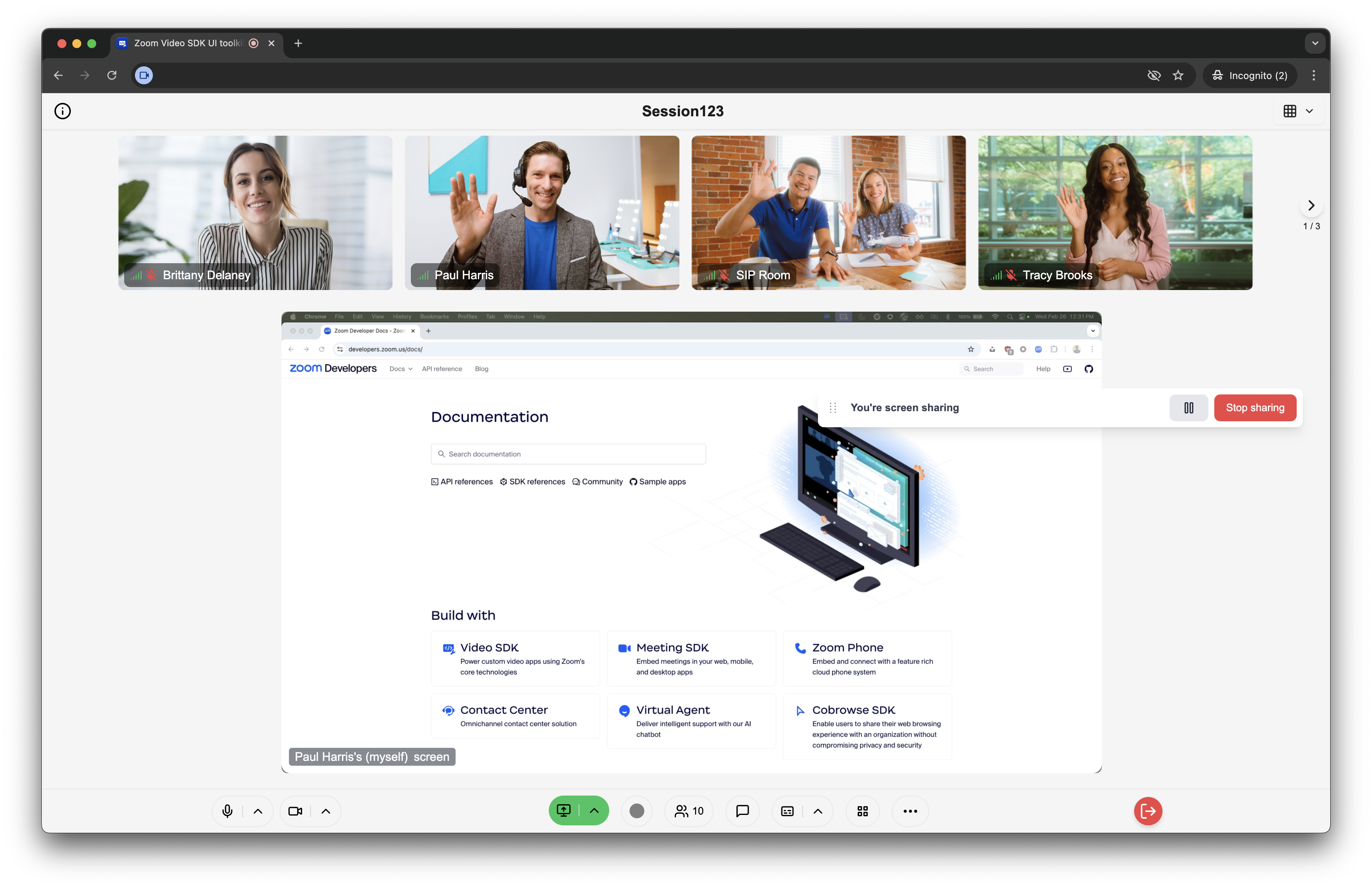 Video SDK - web - UI Toolkit