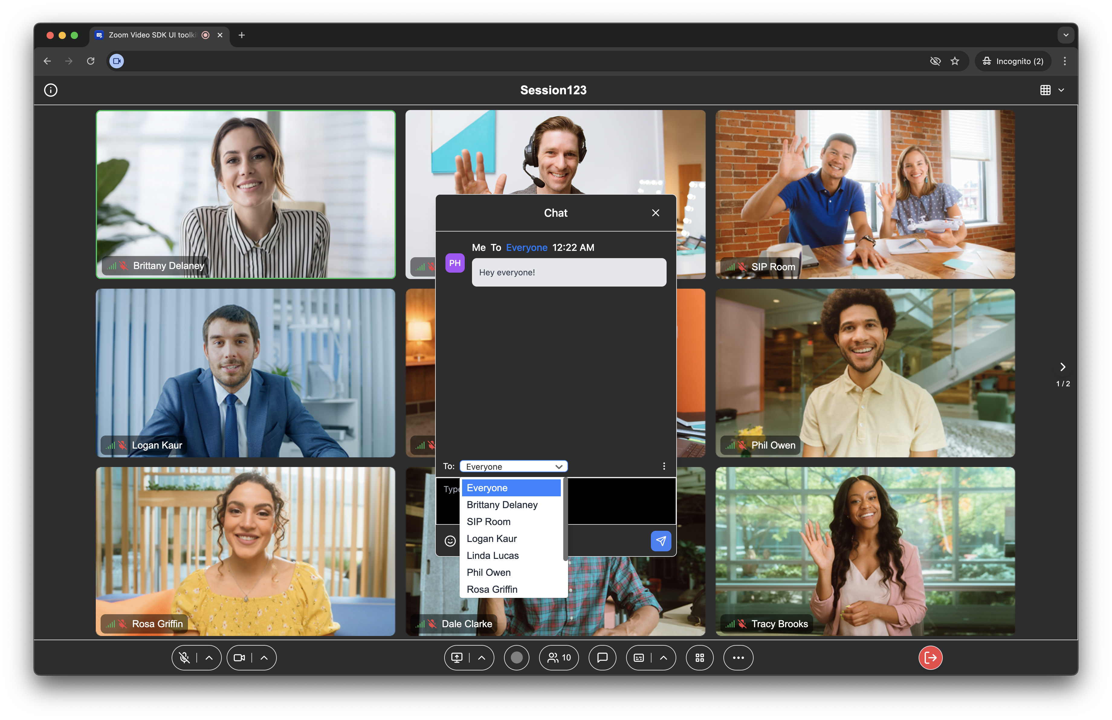 Video SDK - web - UI Toolkit