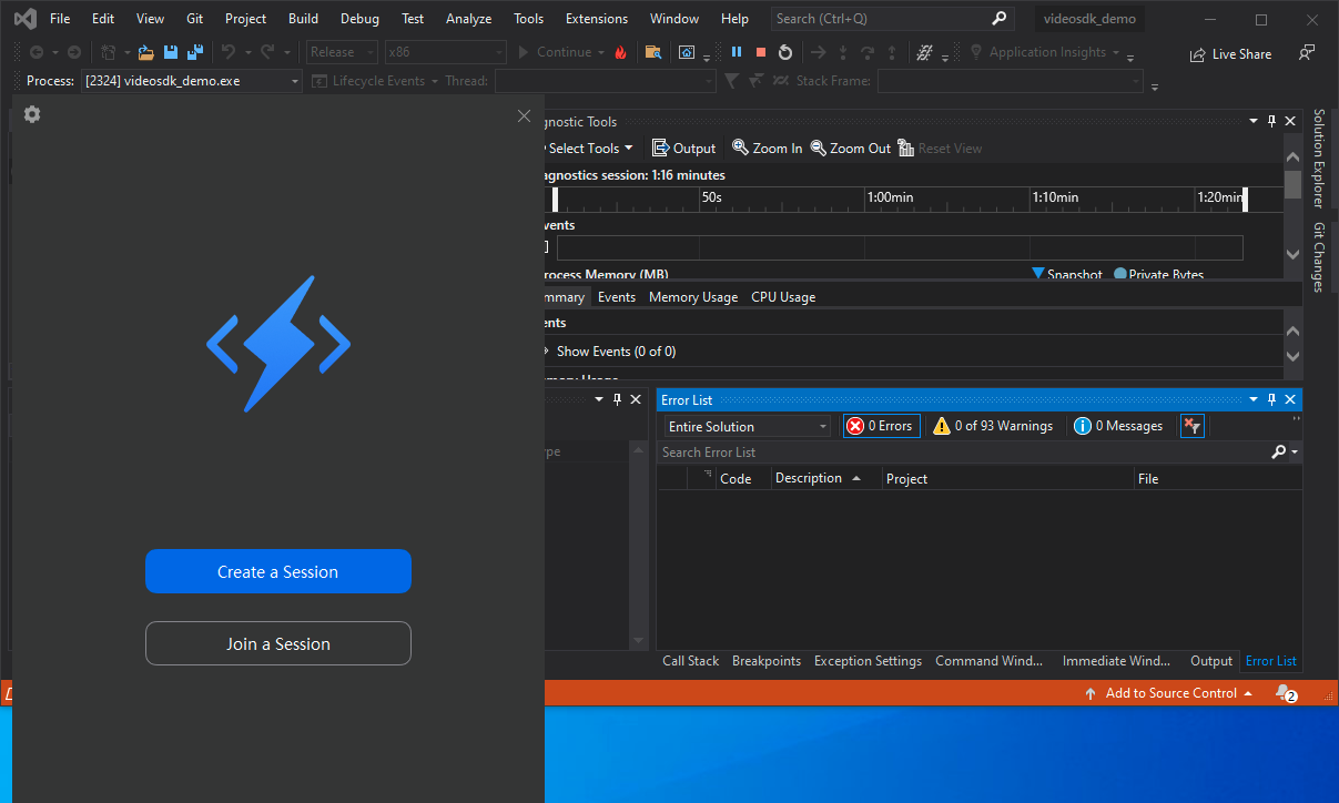 Video SDK - Windows - Get started