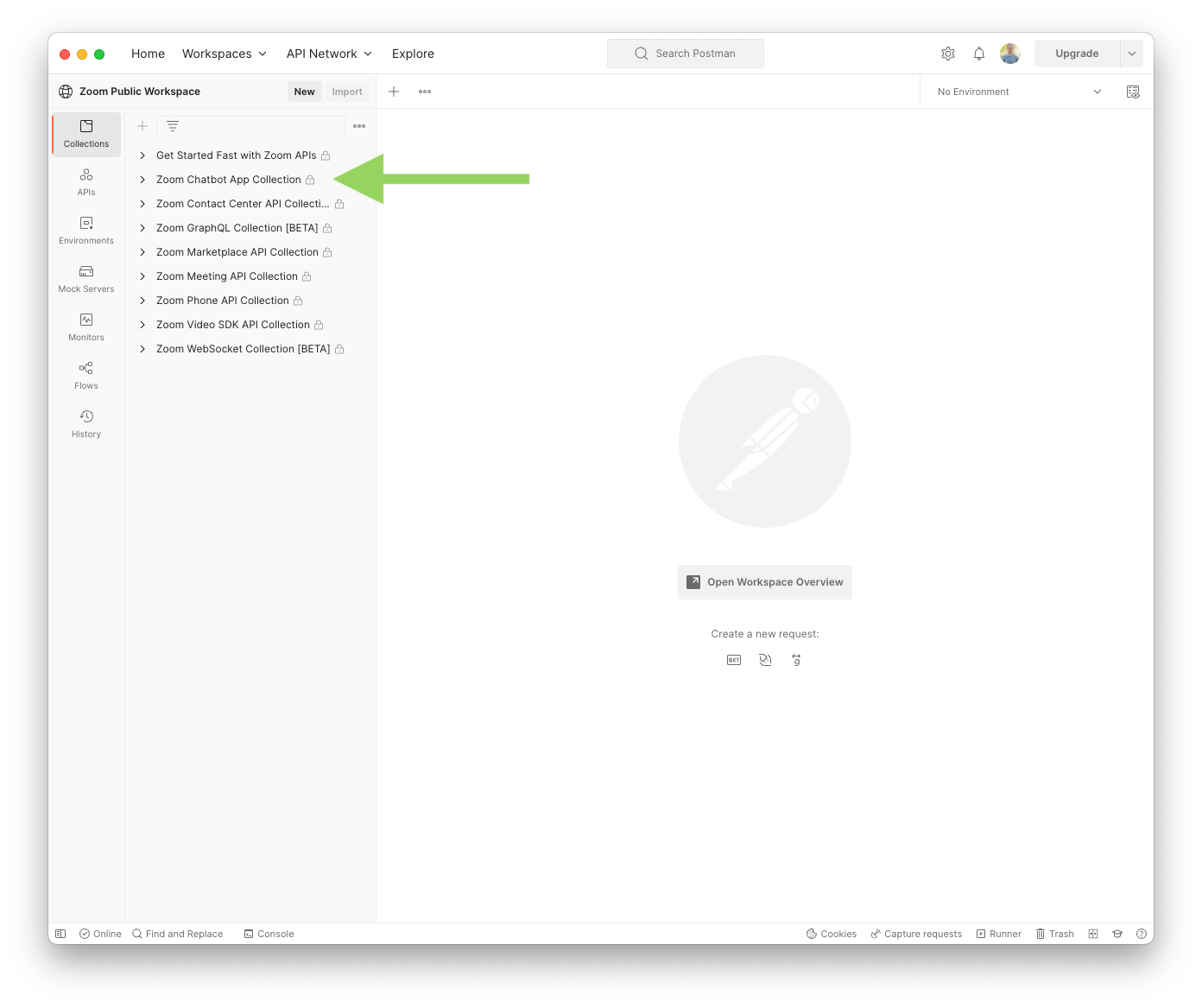 Using Postman to Test Zoom Chat Apps